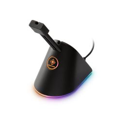 Deltaco Gaming Maus Bungee RGB Beleuchtung Kabelmanagement für Mäuse mit Kabel Mauskabel-Halterung
