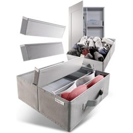 Wohnheld Organizer Aufbewahrungsboxen für Wäsche Schubladen Schrank Organizer 2er Set