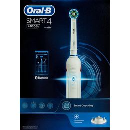 Braun Elektrische Zahnbürste Oral-B 4100S Smart 4 elektrische Zahnbürste weiß