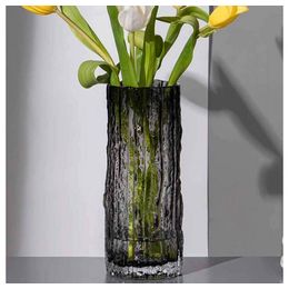 FELIXLEO Dekovase Glasvasen Vase aus Glas transparent Blumenarrangement Ornamente (1 St)
