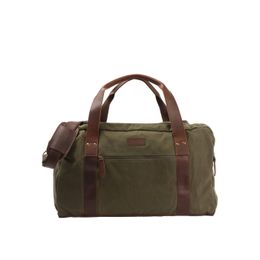 LECONI Weekender Sporttasche Reisetasche Damen Herren Leder Canvas LE2014