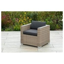 Gartensessel 2er-Set Bellante Metall/Kunststoff/Textil