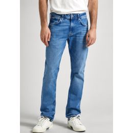 Regular-fit-Jeans Pepe Jeans "CASH" Gr. 33, Länge 32, blau (skyblue wiser) Herren Jeans Regular Fit
