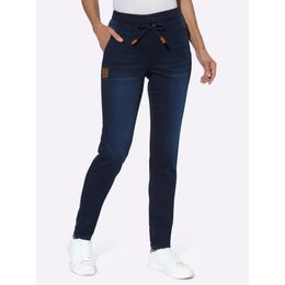 Jogg Pants Gr. 50, Normalgrößen, blau (dark blue) Damen Jeans Joggpants Track Pants