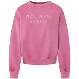 Sweatshirt Pepe Jeans "Sweatshirt KELLY" Gr. M, rosa (english rose) Damen Sweatshirts