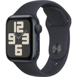 Smartwatch Apple "Watch SE GPS 40 mm Aluminium M/L" Smartwatches schwarz (mitternacht) Fitness-Tracker