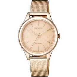 Solaruhr Citizen "EM0503-83X" Armbanduhren rosegold (roségoldfarben) Damen Solaruhren