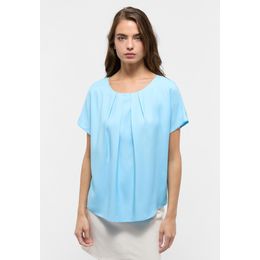 Shirtbluse Eterna "LOOSE FIT" Gr. 36, blau (azurblau) Damen Blusen