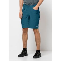 Funktionsshorts Jack Wolfskin "TOURER SHORTS M" Gr. 48, Normalgrößen, blau (blue, coral) Herren Hosen Shorts