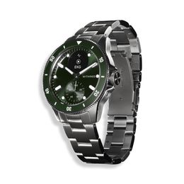 Smartwatch Withings "ScanWatch Nova" Smartwatches grün (silber, grün) Fitness-Tracker EKG, Körpertemperaturmessung, Taucheruhr Design, 10 ATM