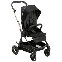 Kombi-Kinderwagen Chicco "Kinderwagen One4ever, pirate black" schwarz (pirate black) Baby Kinderwagen Kombikinderwagen