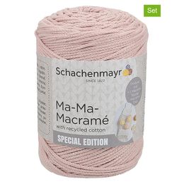 Schachenmayr since 1822 4er-Set: Baumwollgarne "Ma-Ma-Macramé" in Hellrosa - 4x 250 g