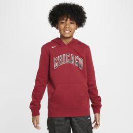Chicago Bulls City Edition Nike NBA-Fleece-Hoodie für ältere Kinder - Rot