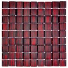 Mosaikfliese Glas Chill Out 29 x 29 cm rot Steinmaß: ca. 3,0 x 3,0 cm