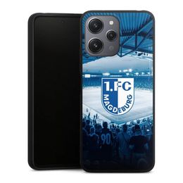DeinDesign Handyhülle 1. FC Magdeburg Stadion 1. FCM 1.FCM Arena, Xiaomi Redmi 12 Silikon Hülle Premium Case Handy Schutzhülle, schwarz