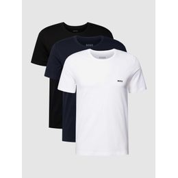 BOSS T-Shirt mit Label-Stitching im 3er-Pack Modell 'Classic'