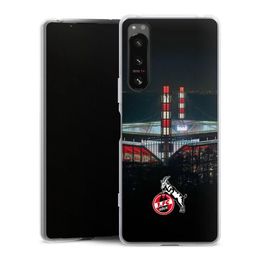 DeinDesign Handyhülle 1. FC Köln Stadion Offizielles Lizenzprodukt Köln Stadion Nacht, Sony Xperia 5 IV Silikon Hülle Bumper Case Handy Schutzhülle