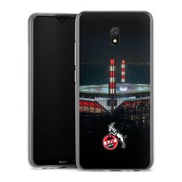 DeinDesign Handyhülle 1. FC Köln Stadion Offizielles Lizenzprodukt Köln Stadion Nacht, Xiaomi Redmi 8A Silikon Hülle Bumper Case Handy Schutzhülle