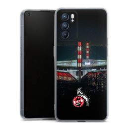 DeinDesign Handyhülle 1. FC Köln Stadion Offizielles Lizenzprodukt Köln Stadion Nacht, Oppo Reno 6 5G Silikon Hülle Bumper Case Handy Schutzhülle