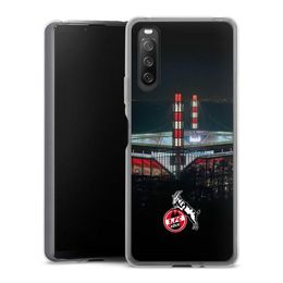 DeinDesign Handyhülle 1. FC Köln Stadion Offizielles Lizenzprodukt Köln Stadion Nacht, Sony Xperia 10 IV Silikon Hülle Bumper Case Handy Schutzhülle