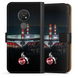 DeinDesign Handyhülle 1. FC Köln Stadion Offizielles Lizenzprodukt Köln Stadion Nacht, Nokia 6.2 Hülle Handy Flip Case Wallet Cover Handytasche Leder