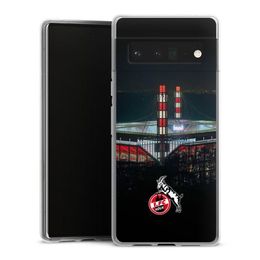 DeinDesign Handyhülle 1. FC Köln Stadion Offizielles Lizenzprodukt Köln Stadion Nacht, Google Pixel 6 Pro Silikon Hülle Bumper Case Handy Schutzhülle