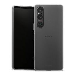 DeinDesign Handyhülle Kein Design Blank, Sony Xperia 1 V Silikon Hülle Bumper Case Handy Schutzhülle, weiß