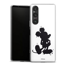 DeinDesign Handyhülle Mickey Mouse Offizielles Lizenzprodukt Disney Mickey Mouse - Splash, Sony Xperia 1 V Silikon Hülle Bumper Case Handy Schutzhülle