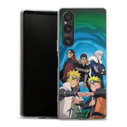 DeinDesign Handyhülle Hokage Naruto Shippuden Offizielles Lizenzprodukt 4 Hokagen Group, Sony Xperia 1 V Silikon Hülle Bumper Case Handy Schutzhülle