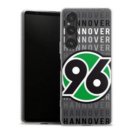 DeinDesign Handyhülle Offizielles Lizenzprodukt Hannover 96 - H96, Sony Xperia 1 V Silikon Hülle Bumper Case Handy Schutzhülle, weiß