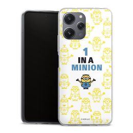 DeinDesign Handyhülle Minions Ich – Einfach unverbesserlich Bob 1 in a Minion, Xiaomi Redmi 12 Silikon Hülle Bumper Case Handy Schutzhülle, weiß