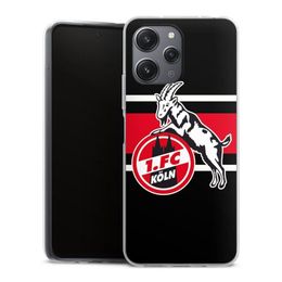 DeinDesign Handyhülle 1. FC Köln Offizielles Lizenzprodukt Colour Stripes 1.FC, Xiaomi Redmi 12 Silikon Hülle Bumper Case Handy Schutzhülle, weiß