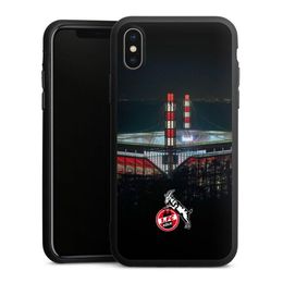 DeinDesign Handyhülle 1. FC Köln Stadion Offizielles Lizenzprodukt Köln Stadion Nacht, Apple iPhone Xs Silikon Hülle Premium Case Handy Schutzhülle