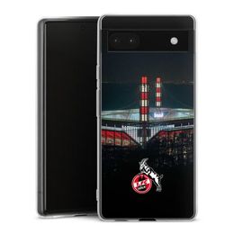 DeinDesign Handyhülle 1. FC Köln Stadion Offizielles Lizenzprodukt Köln Stadion Nacht, Google Pixel 6a Silikon Hülle Bumper Case Handy Schutzhülle
