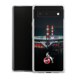 DeinDesign Handyhülle 1. FC Köln Stadion Offizielles Lizenzprodukt Köln Stadion Nacht, Google Pixel 6 Silikon Hülle Bumper Case Handy Schutzhülle