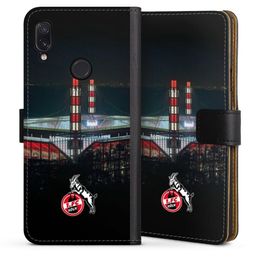 DeinDesign Handyhülle 1. FC Köln Stadion Offizielles Lizenzprodukt Köln Stadion Nacht, Xiaomi Redmi Note 7 Hülle Handy Flip Case Wallet Cover, schwarz