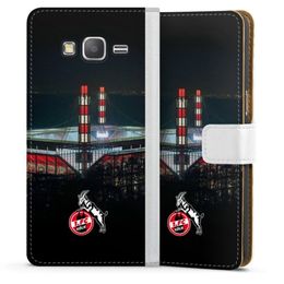 DeinDesign Handyhülle 1. FC Köln Stadion Offizielles Lizenzprodukt Köln Stadion Nacht, Samsung Galaxy Grand Prime Hülle Handy Flip Case Wallet Cover