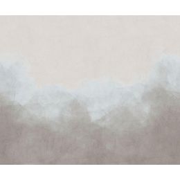 Komar Vliestapete "Foggy Filament" Tapeten Gr. B/L: 300 m x 250 m, Rollen: 1 St., grau (grau, blau) Vliestapeten