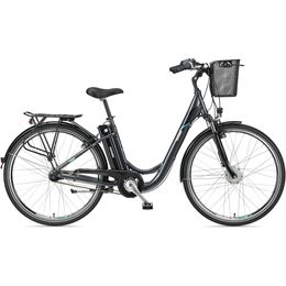 E-Bike Telefunken "Multitalent RC840" E-Bikes Gr. 48 cm, 28 Zoll (71,12 cm), grau (anthrazit) E-Bikes