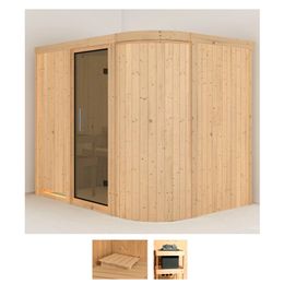 Karibu Sauna "Thyra 4" Saunen beige (naturbelassen) Saunen