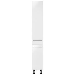 Wiho-Küchen Apothekerschrank WIHO KÜCHEN "Ela" Schränke Gr. B/H/T: 30 cm x 195 cm x 58 cm, weiß (front: glanz, korpus: weiß) Apothekerschränke