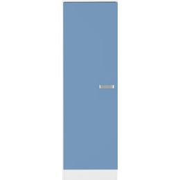 Wiho-Küchen Seitenschrank WIHO KÜCHEN "Husum" Schränke Gr. B/H/T: 50 cm x 165 cm x 57 cm, 1 St., blau (front: himmelblau, korpus: weiß) Seitenschränke