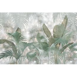Komar Vliestapete "Paillettes Tropicales" Tapeten Gr. B/L: 368 m x 248 m, Rollen: 1 St., bunt (grün, blau, weiß) Vliestapeten