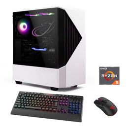 Hyrican Gaming-PC "Horizon 7136" Computer Gr. Microsoft Windows 11 Home (64 Bit), 16 GB RAM 1000 GB SSD, schwarz-weiß (weiß, schwarz) Gaming PCs