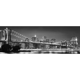 Komar Vliestapete "Brooklyn Bridge" Tapeten Gr. B/L: 400 m x 140 m, Rollen: 1 St., bunt (bunt, schwarz, weiß) Vliestapeten