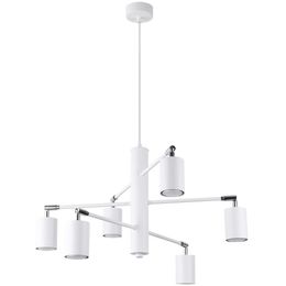 Kronleuchter SOLLUX LIGHTING "LEMMI" Lampen Gr. Höhe: 125 cm, weiß Pendelleuchte Pendelleuchten und Hängeleuchten