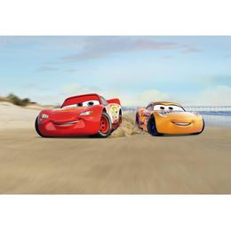 Komar Fototapete "Cars Beach Race" Tapeten Gr. B/L: 368 m x 254 m, Rollen: 8 St., bunt Fototapeten Comic
