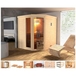 Weka Sauna "Arendal 1" Saunen beige (natur) Saunen