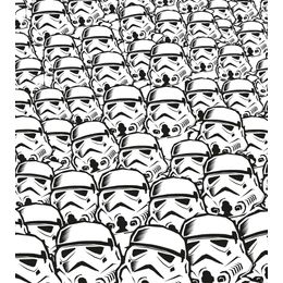 Komar Vliestapete "Star Wars Stormtrooper Swarm" Tapeten Gr. B/L: 250 m x 280 m, Rollen: 1 St., schwarz (schwarz, weiß) Vliestapeten