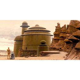 Komar Vliestapete "Star Wars Classic RMQ Jabbas Palace" Tapeten Gr. B/L: 500 m x 250 m, Rollen: 1 St., gelb (gelb, braun) Vliestapeten